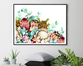 Watercolor Painting Flowers | Etsy