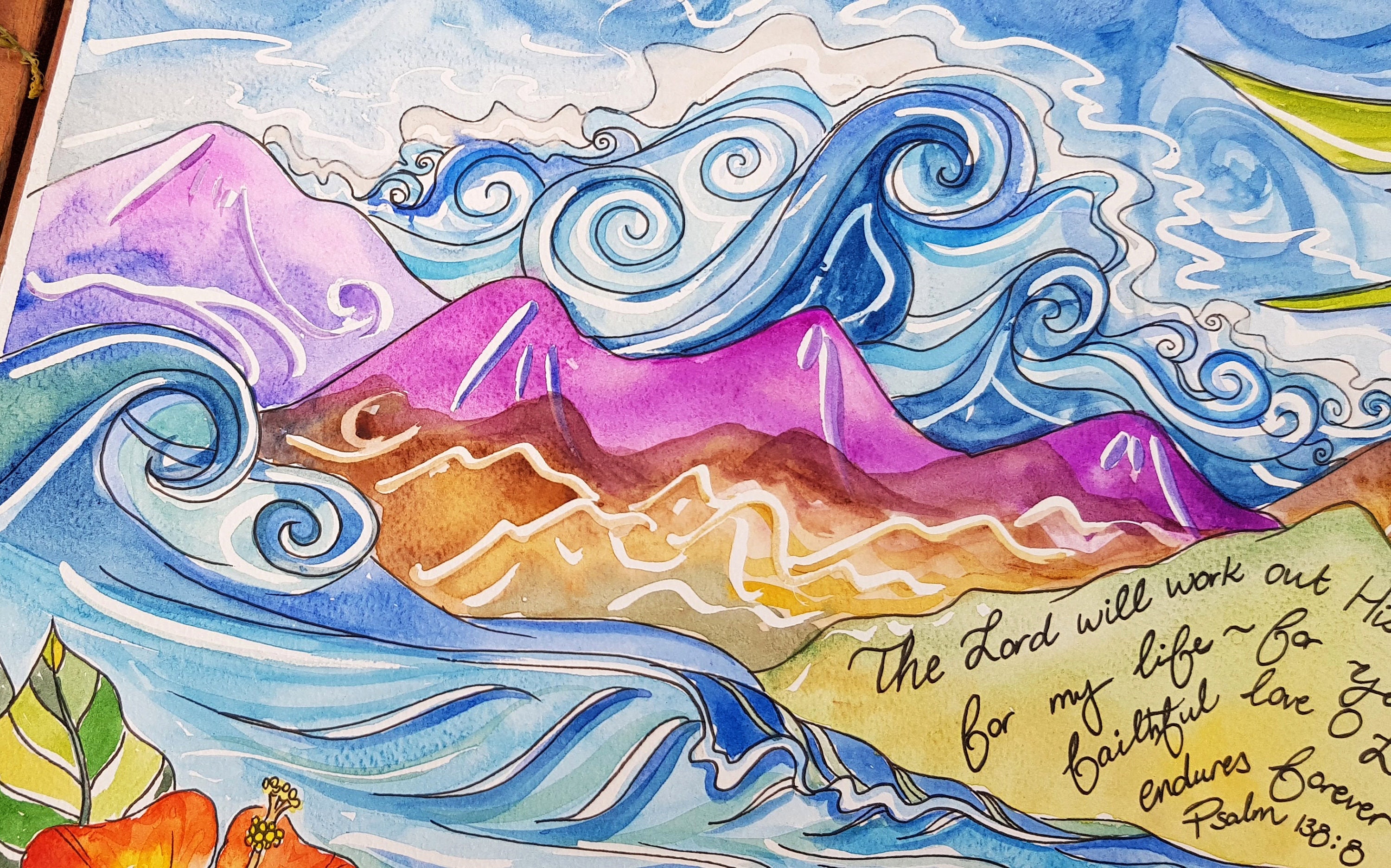 Bible Quotes Original Paintings / Scripture Wall Art Pair / | Etsy