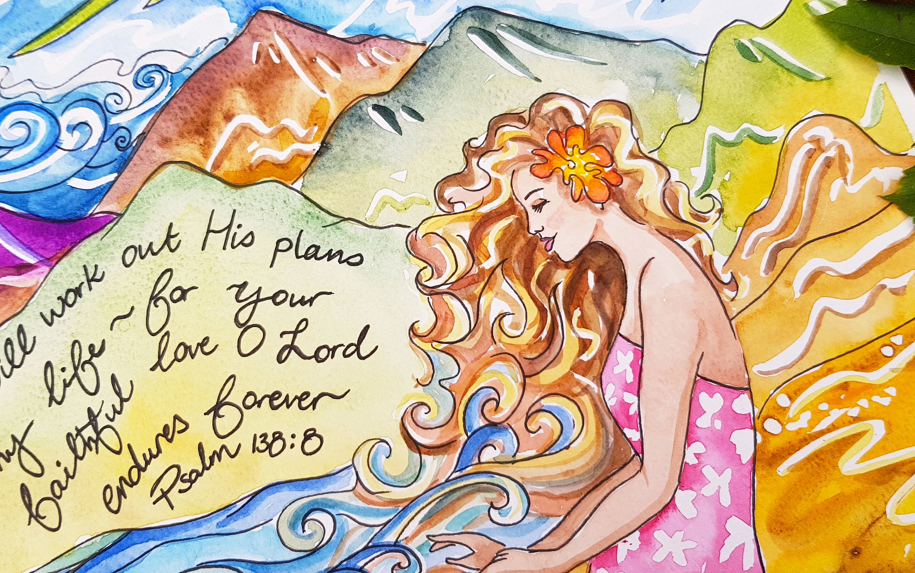 Bible Quotes Original Paintings / Scripture Wall Art Pair / | Etsy