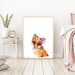 Fox With Sunflower Crown Art Print Floral Wreath Painting - Etsy