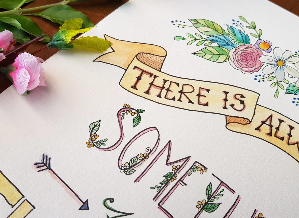 There is Always Something to Be Thankful for Art Print Home - Etsy ...