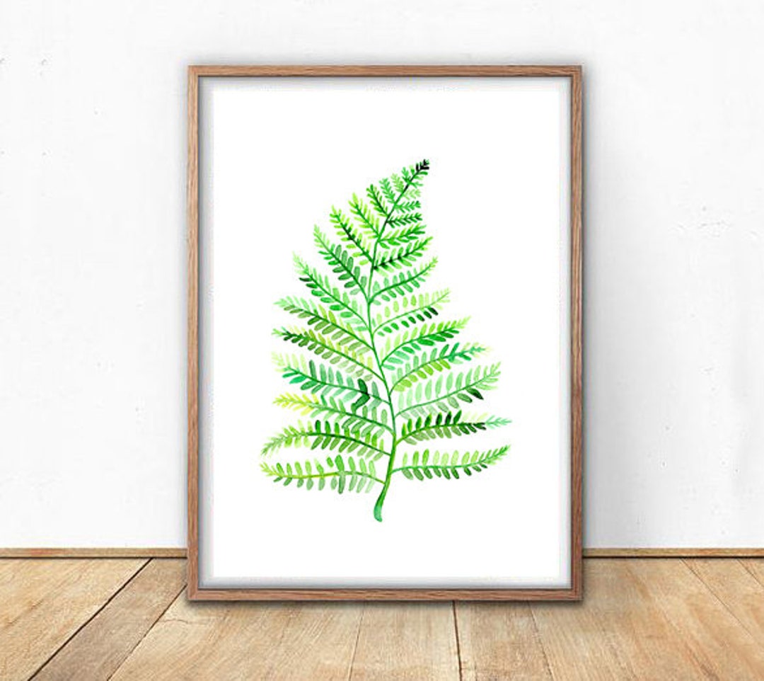 Leaf Botanical Art Print, Modern Office Painting - Choice of 6 Designs ...