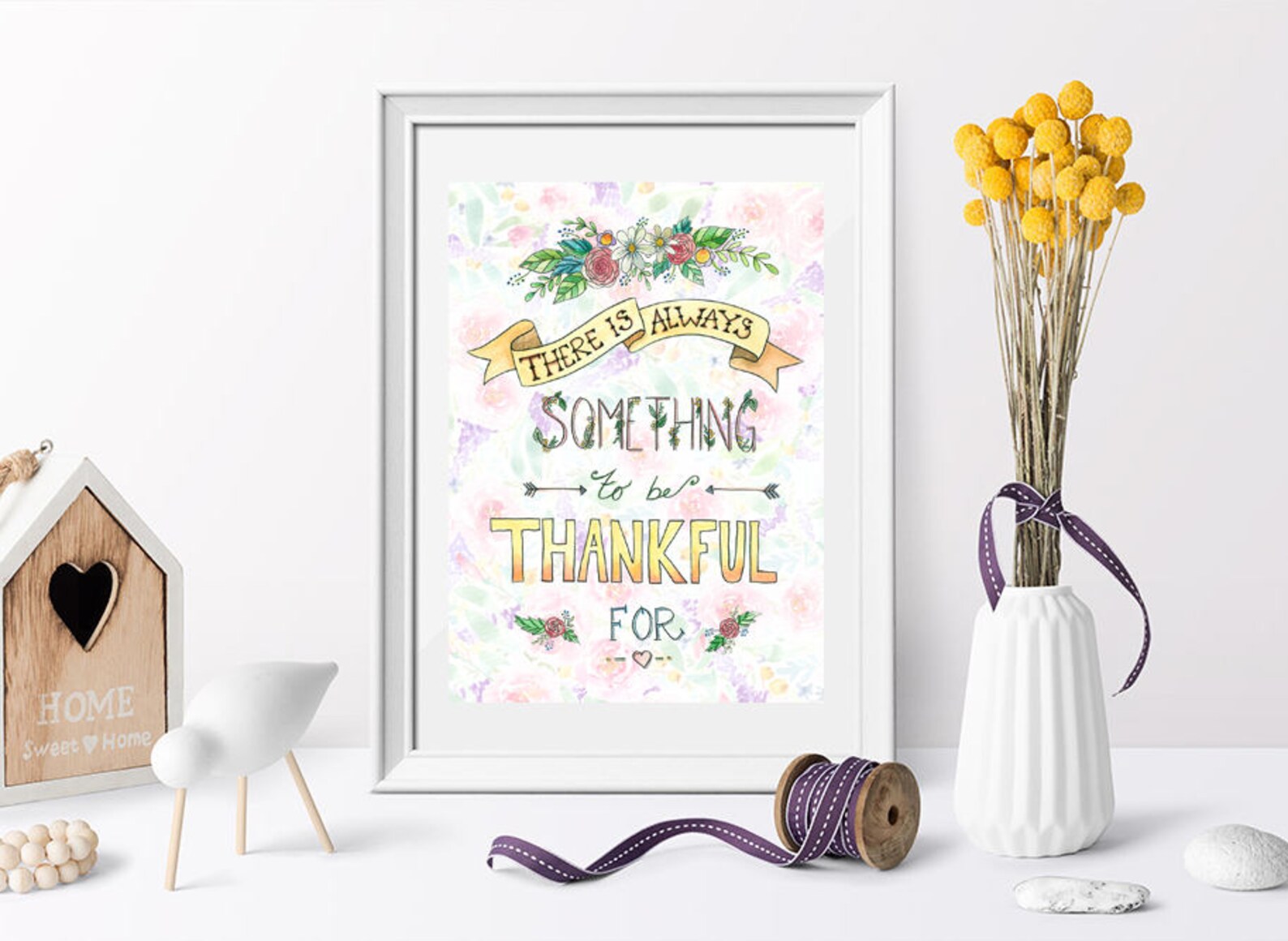 There is Always Something to Be Thankful for Art Print Home | Etsy
