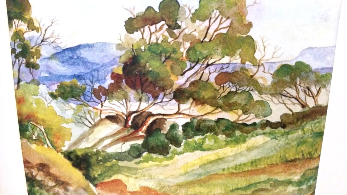 Australian Landscape Watercolour Print. Wall Art Landscape - Etsy Australia