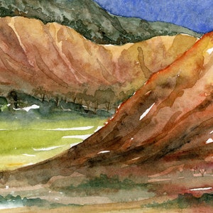 Australian Landscape Art Prints Set of 2, Modern Aussie Outback ...