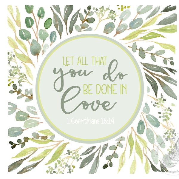 1 Corinthians 16 14 - Etsy