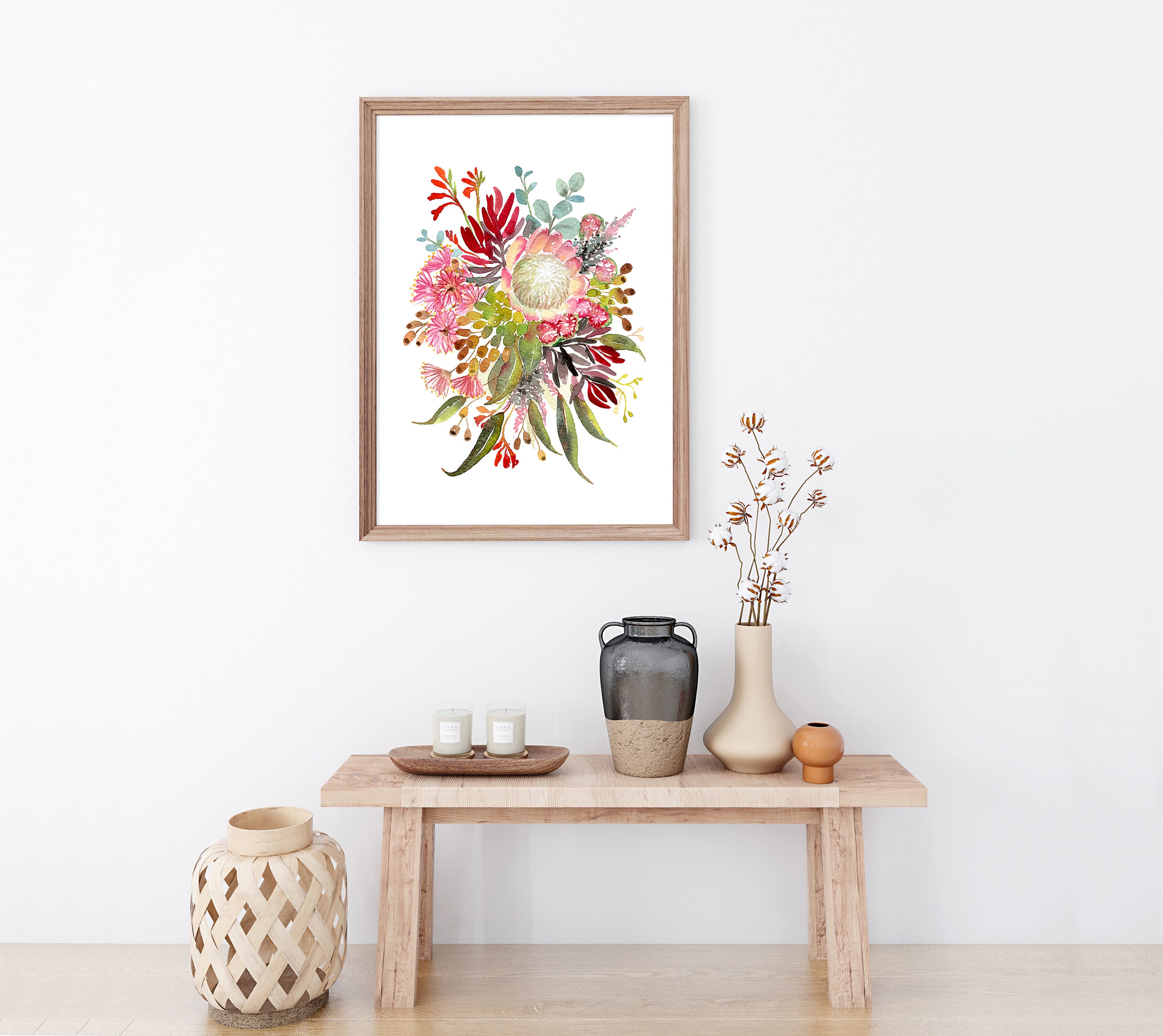 Australian Flowers Art Print Native Aussie Flora Wall Decor - Etsy