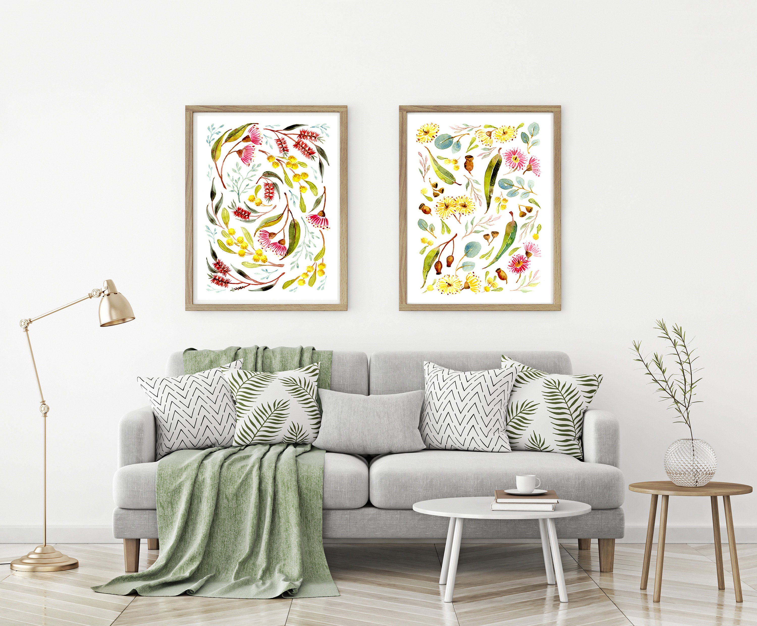 Floral Australian Art Prints Aussie Flora Home Decor Set of | Etsy