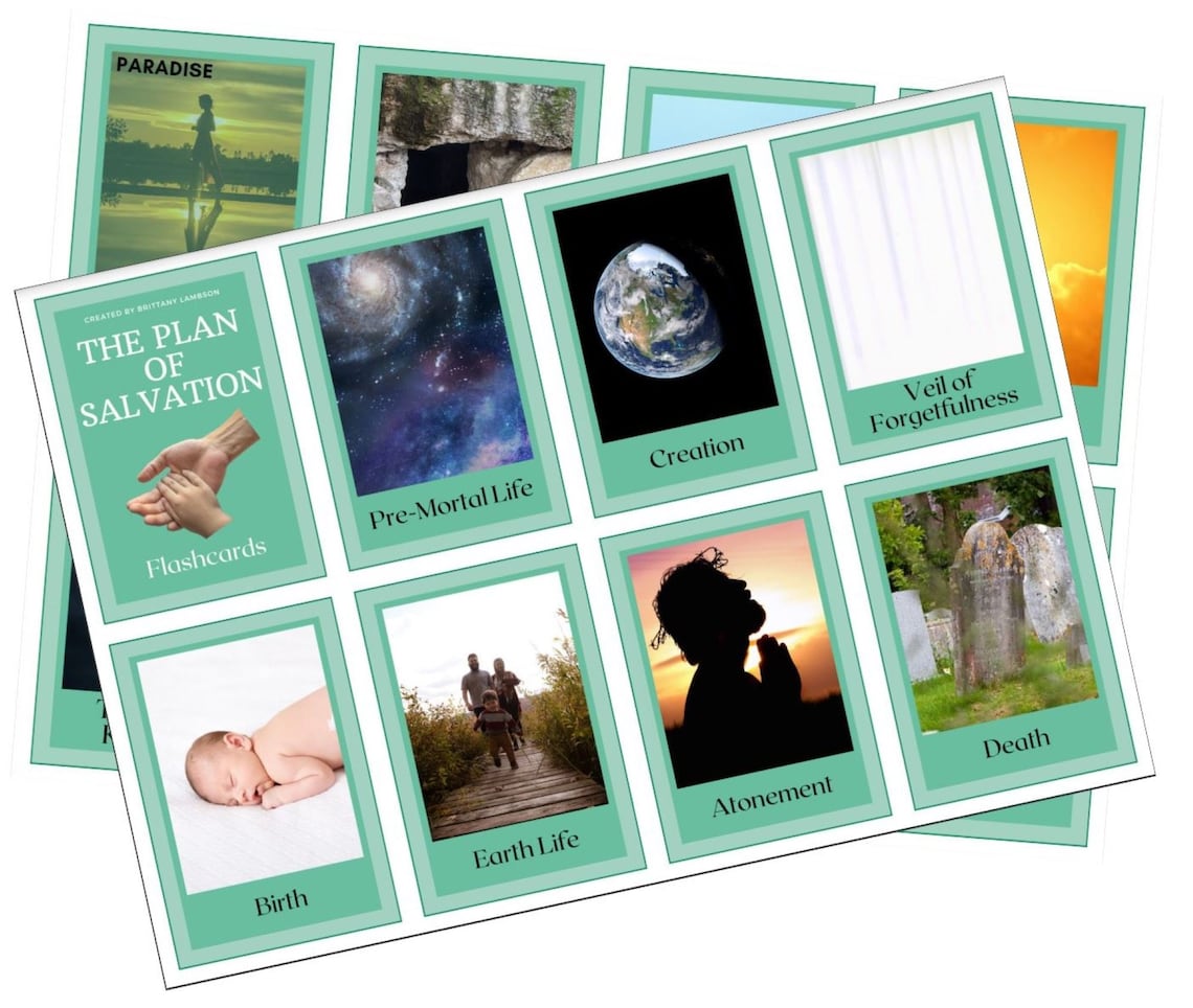 The Plan of Salvation Printable LDS Flashcards - Etsy