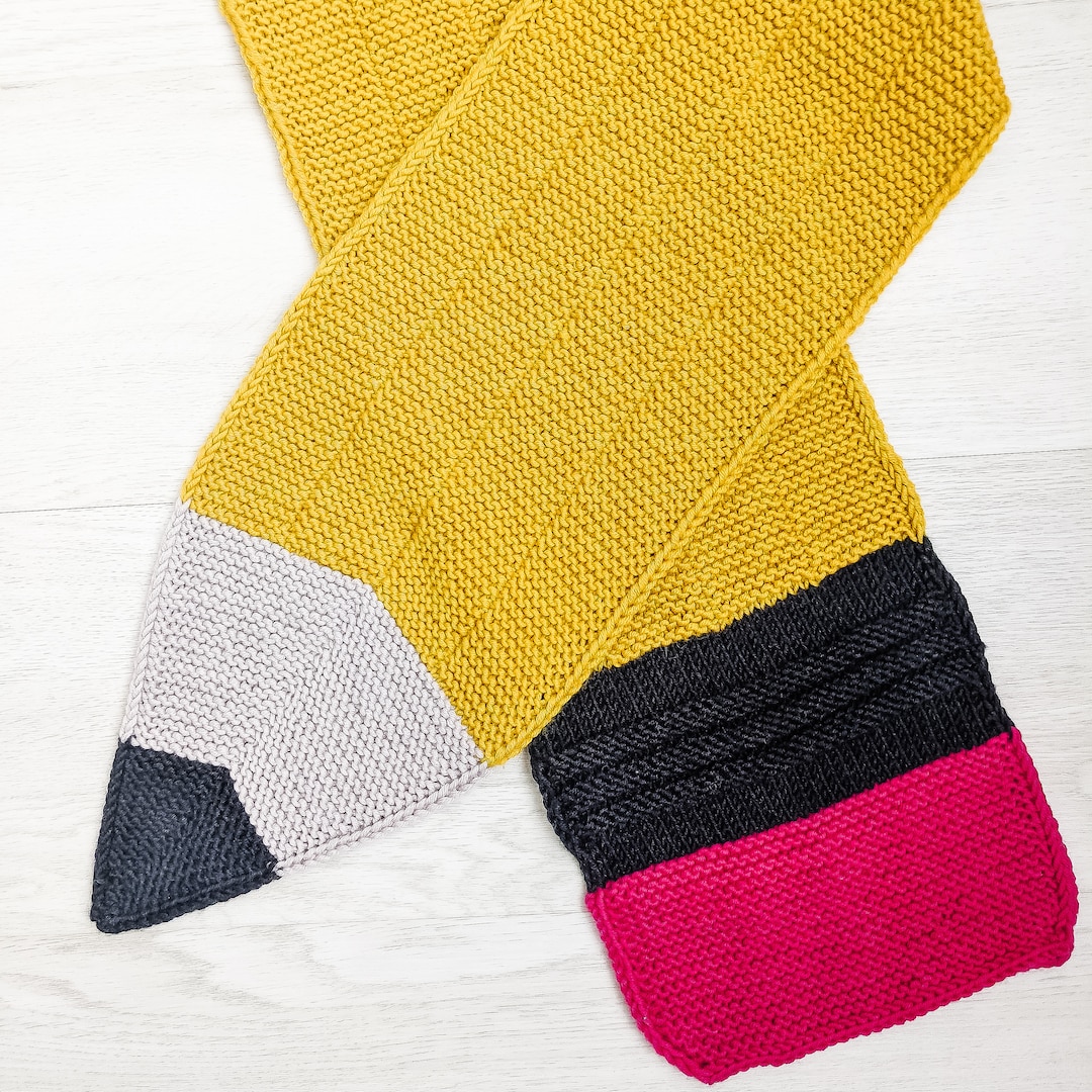 Pencil Scarf Knitting Pattern PDF - Etsy