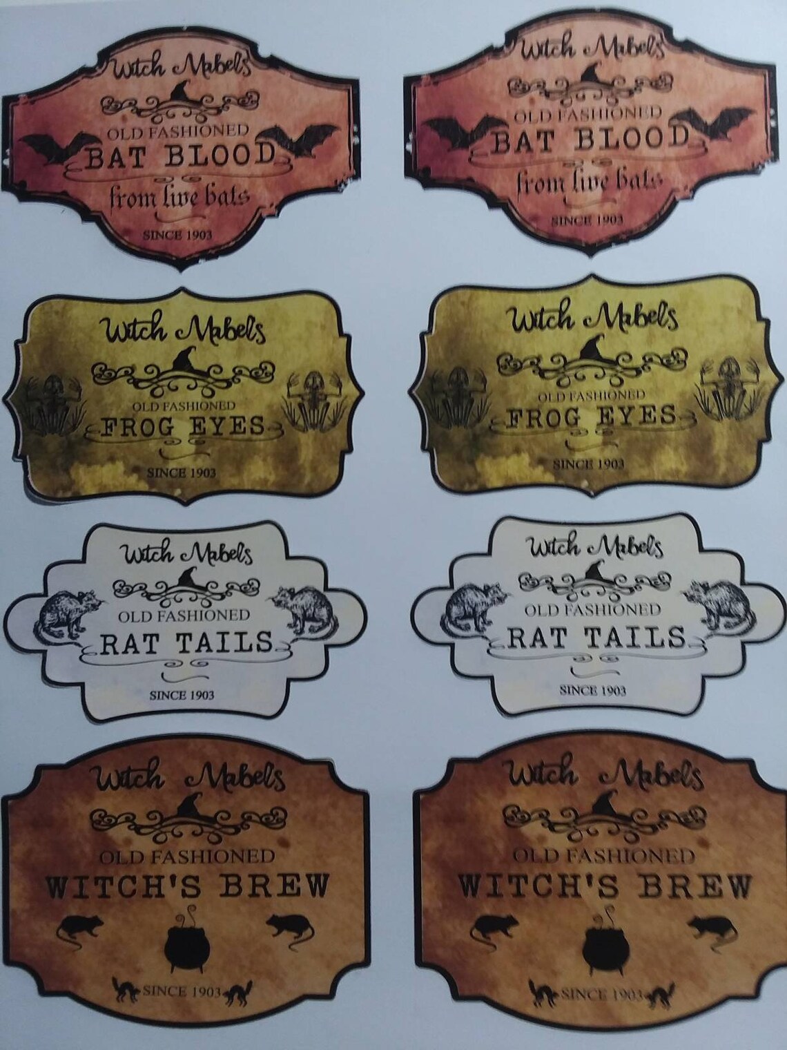 Potion Label Stickers Halloween stickers Potion labels | Etsy