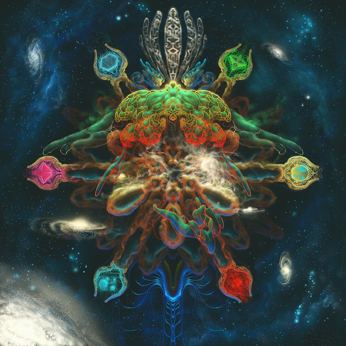 Psychedelic Fractal Art With Cosmic Space Magical Interior | Etsy