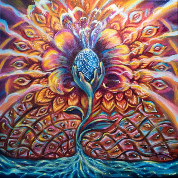 Psychedelic Flower Art