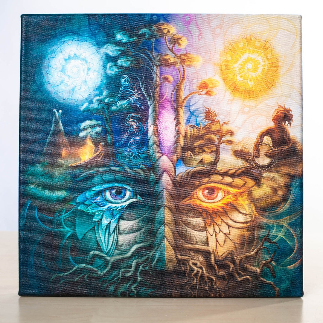 Psychedelic Spiritual Visionary Art With the Unity of Day and - Etsy