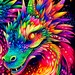 UV Tapestry «dragons Love» Black Light Glow Trippy Psychedelic Dragons ...