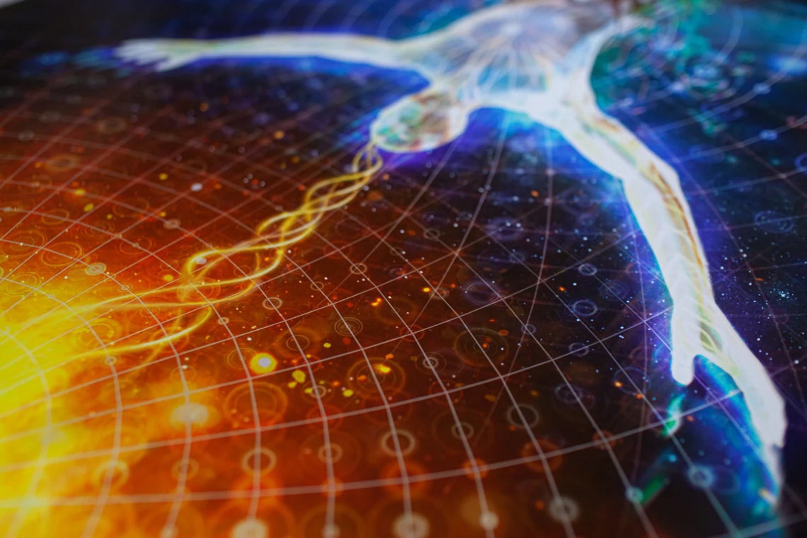 Spiritual Fantasy Psychedelic Earth Landscape algiz Cosmic Energy ...