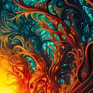 Blacklight Backdrop "my Ocean" Psychedelic Trippy UV Reactive Tapestry ...