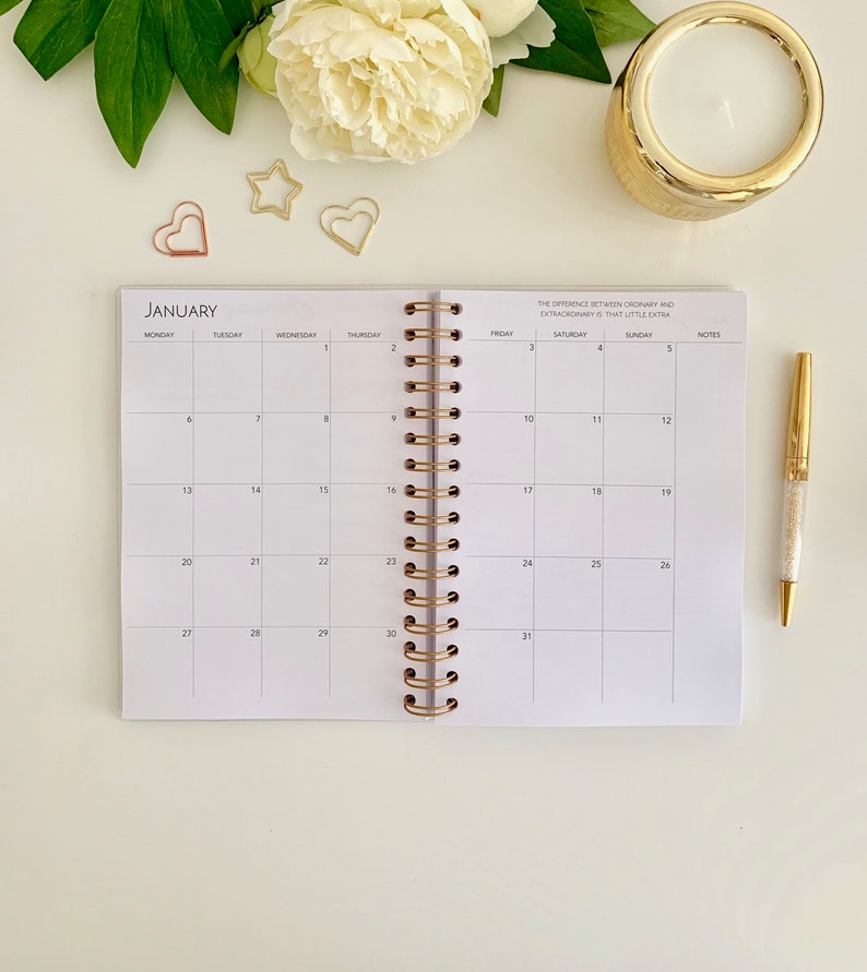 Monthly Planner Notebook 2023-2024 Planner No Weekly - Etsy