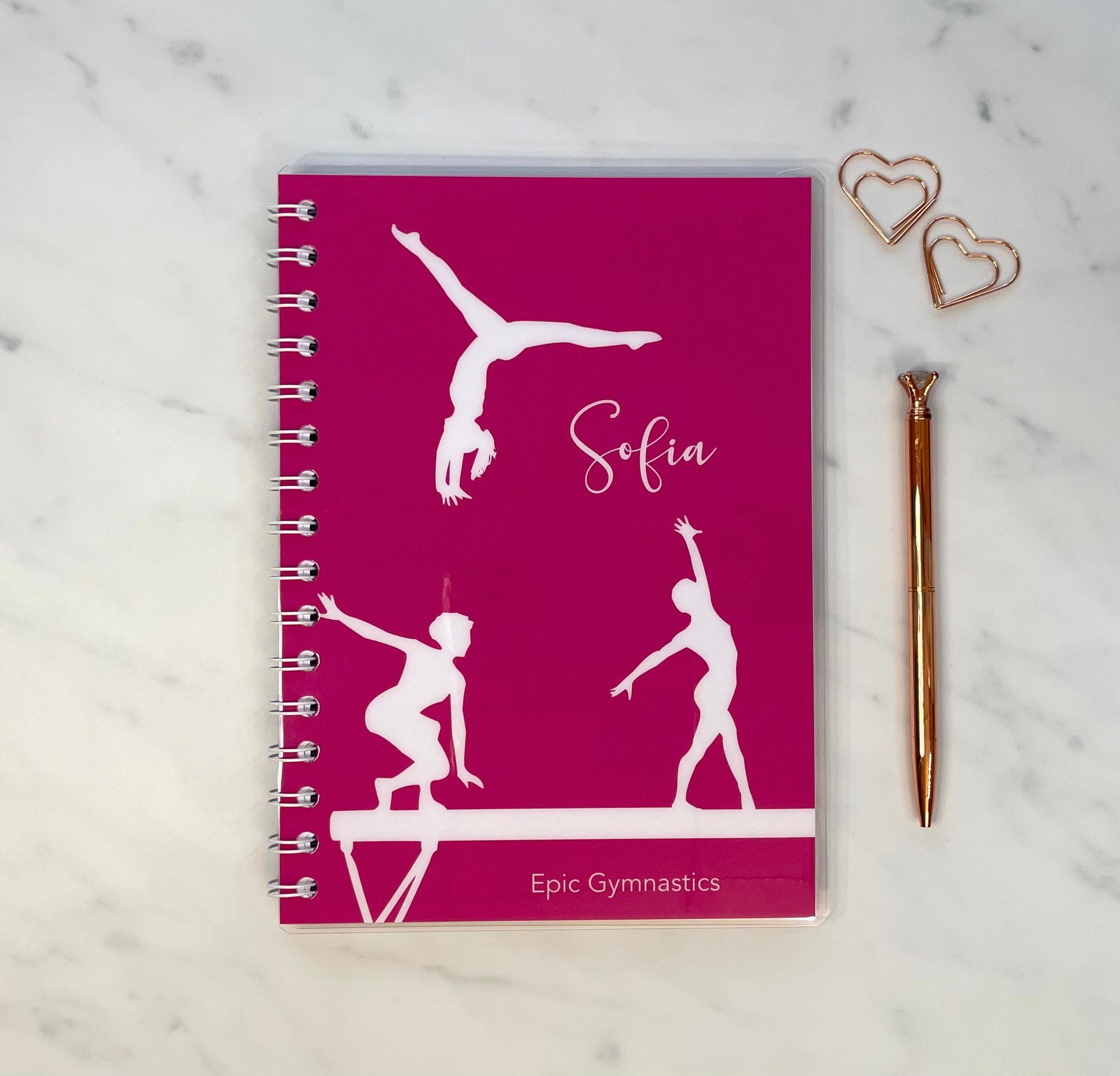 Personalized Girls' Gymnastics Scorebook Gymnast Journal - Etsy
