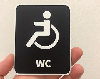 Disable Toilet Sign - Etsy UK