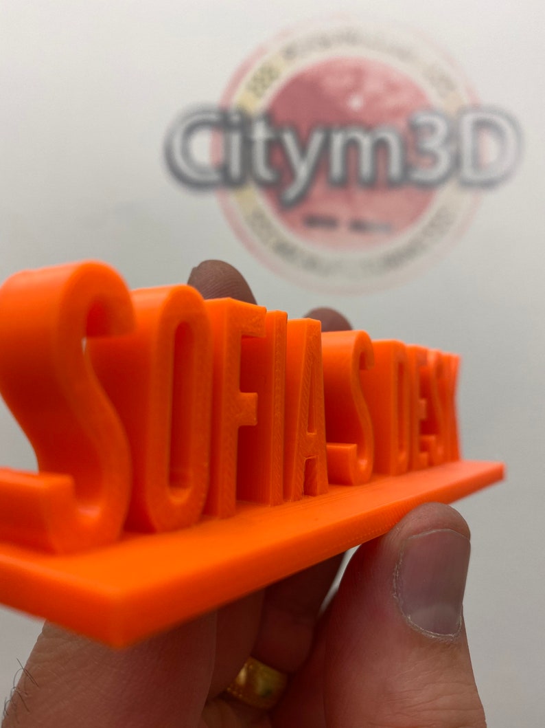 Letrero de escritorio personalizado nombre de escritorio - Etsy México