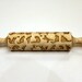 Engraved Rolling Pin Cats Embossing Rolling Pin Valentines | Etsy
