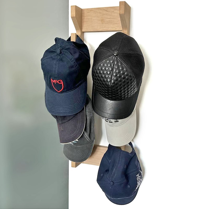 Wall Mount Hat Rack - Etsy