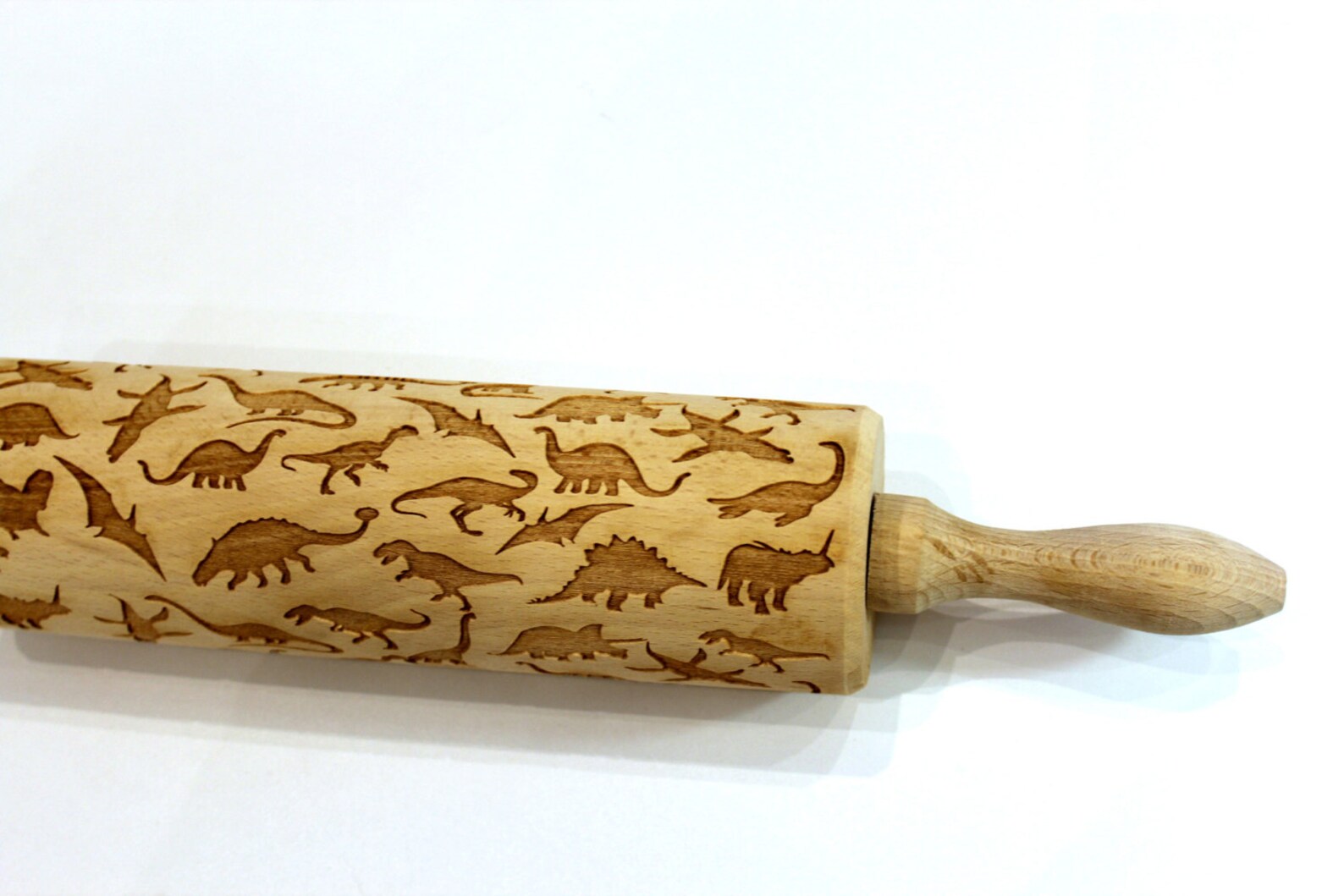 DINOSAURS Embossing ROLLING PIN, Christmas Gift, Engraved Rolling Pin ...