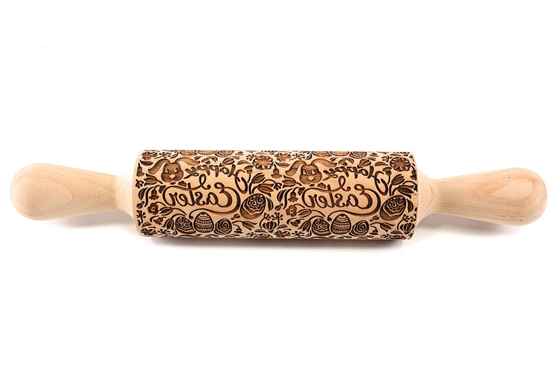 Easter Bunny Rolling Pin Embossed Eggs Shortbread Cookies | Etsy