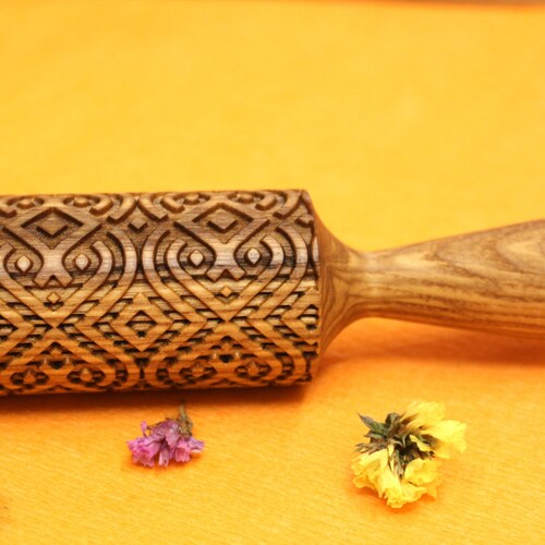 SALE Laser Engraved Rolling Pin Embossing Rolling - Etsy