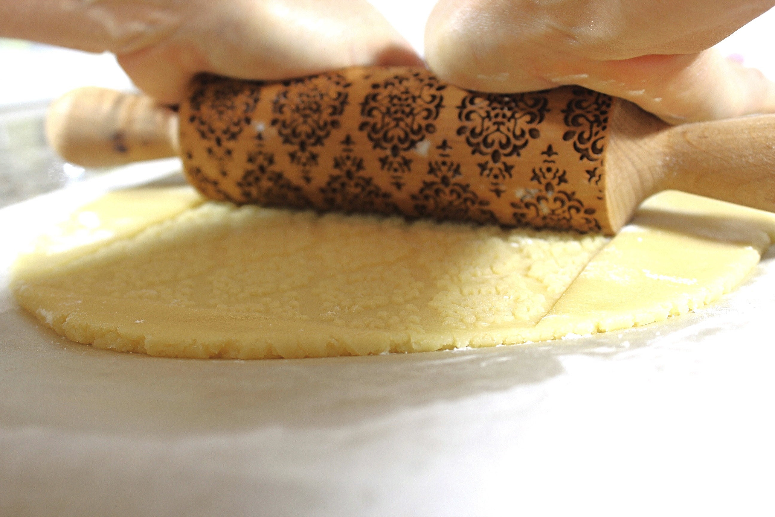 Scottish Thistle Rolling Pin Embossed, Engraved Roling Pin, Shortbread ...
