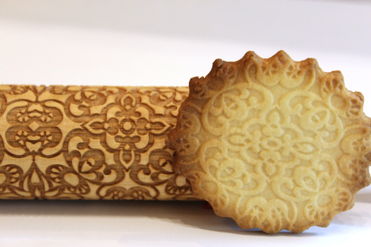 Embossing Rolling Pin FLOWERS LACE Laser Engraved Rolling | Etsy