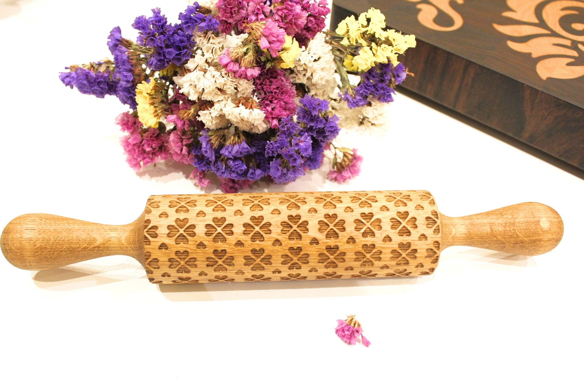 SALE!!! Laser Engraved Rolling Pin, Embossing Rolling Pin,embossed ...
