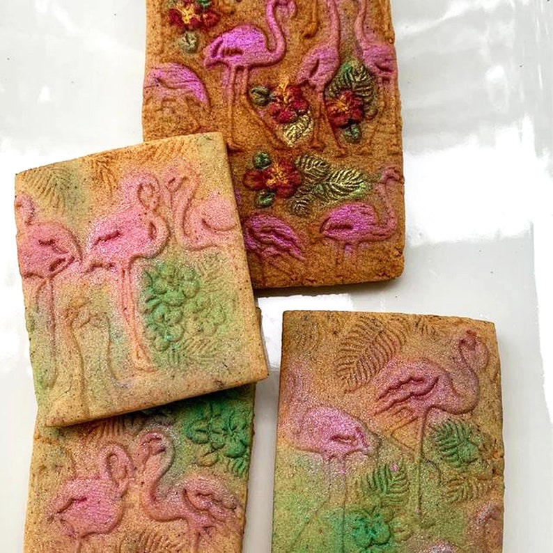 Flamingo Rolling Pin, Embossed Cookies Texturred Christmas Gift ...