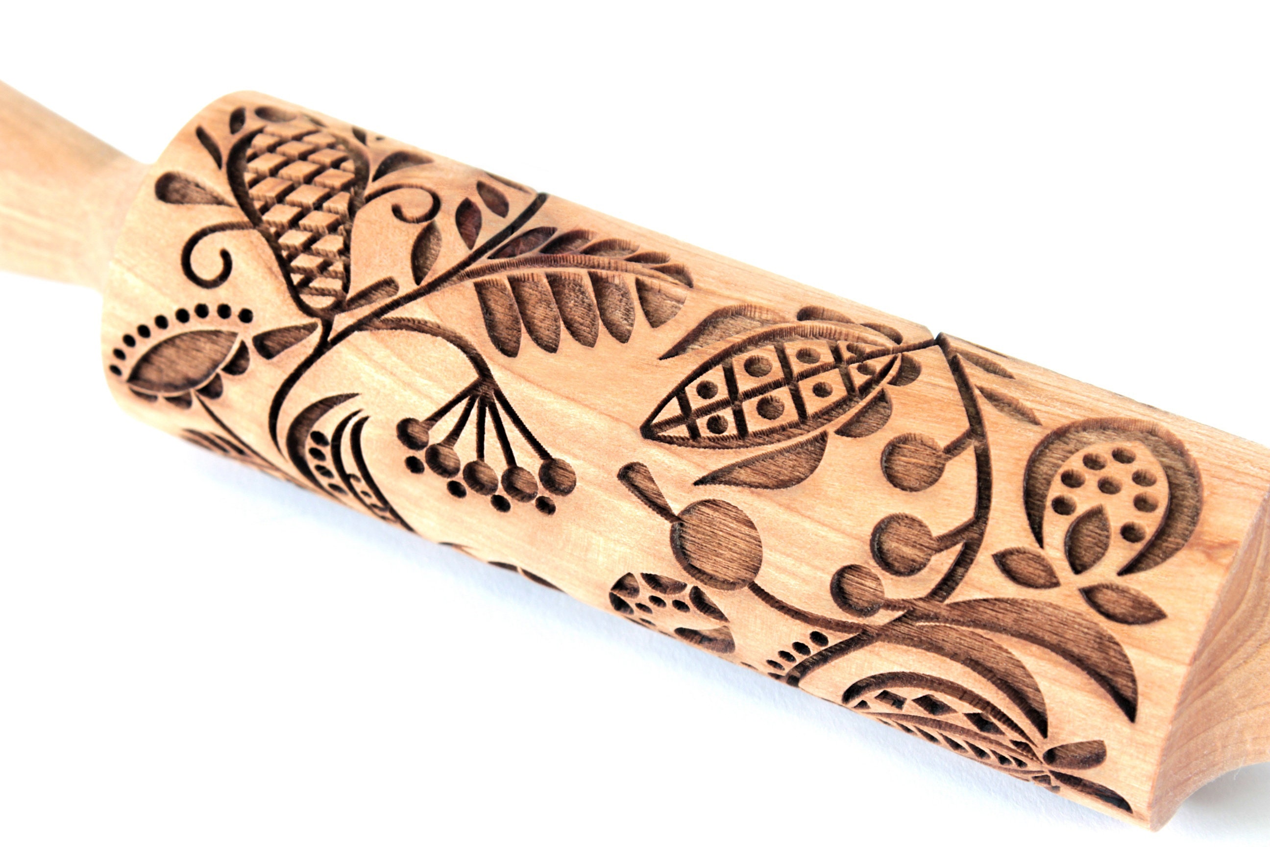 Folk Embossed Rolling Pin Texture Shortbread Cookies | Etsy