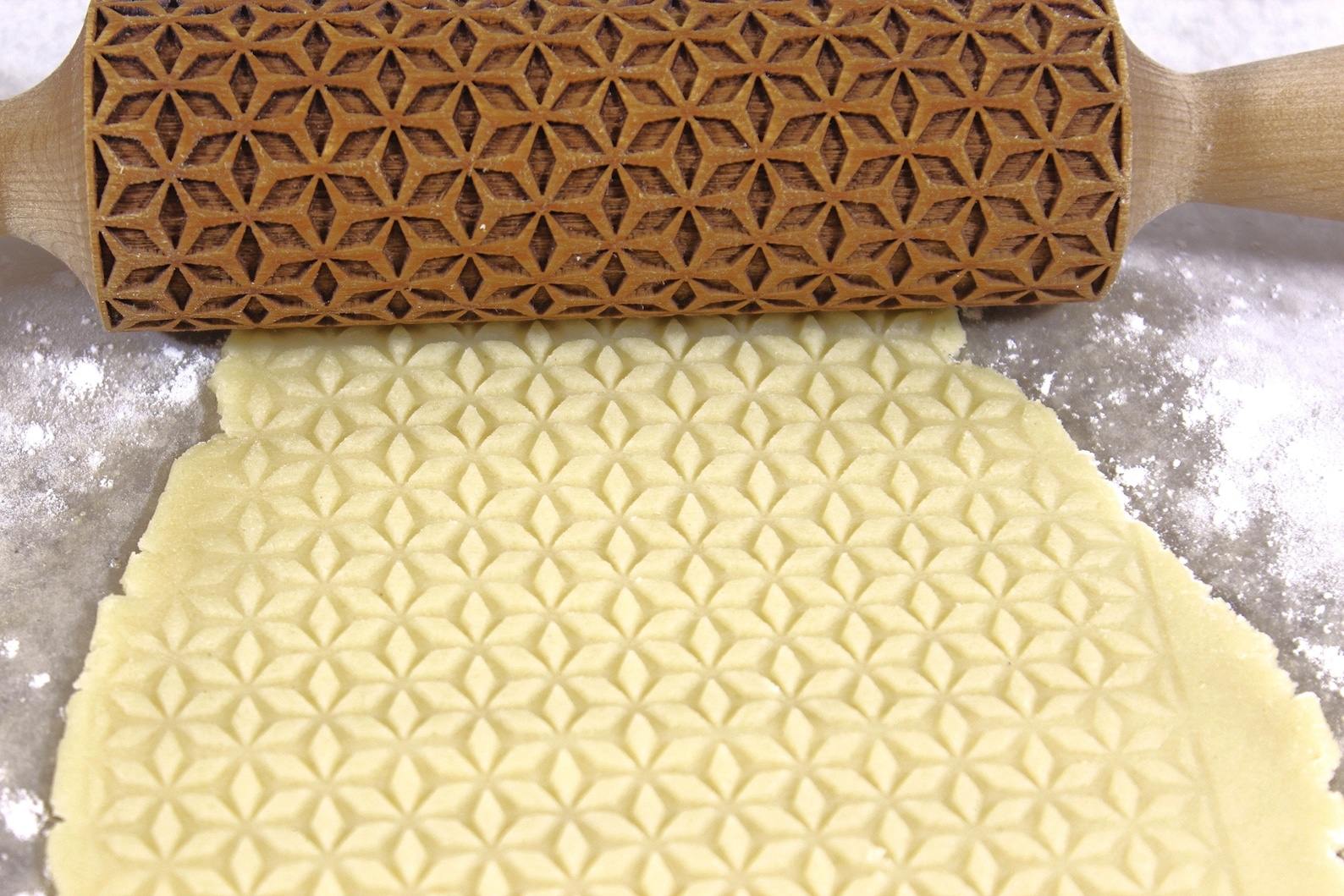 Diamond Embossed Rolling Pin Embossing Pattern Engraved | Etsy