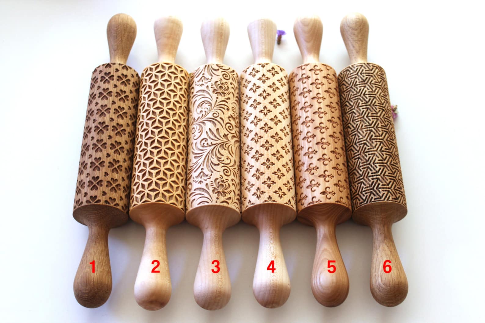 SALE Embossing Rolling Pins Laser Engraved Embossed - Etsy