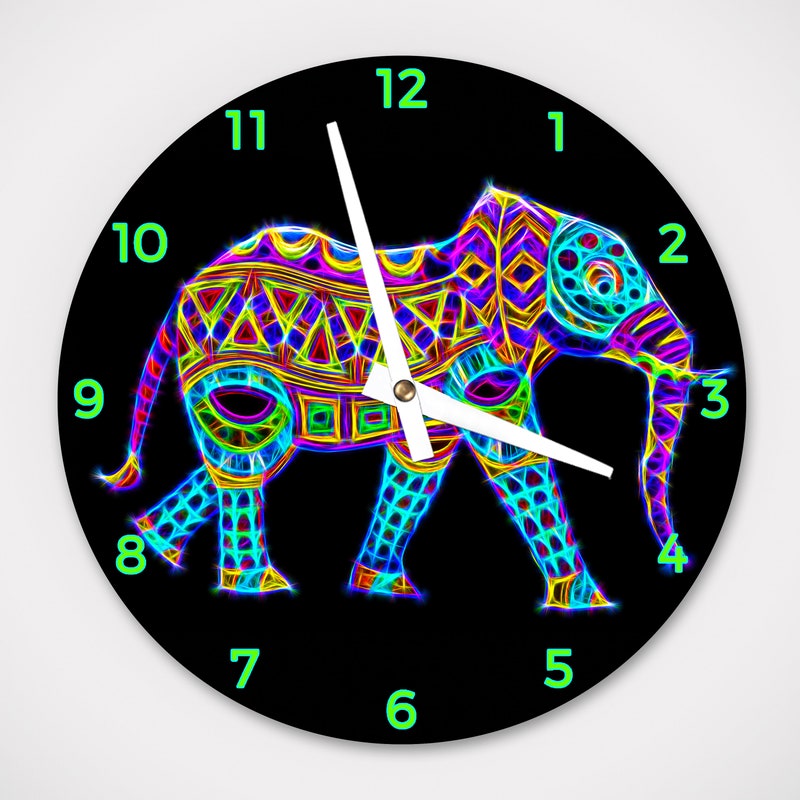 Elephant Clock - Etsy