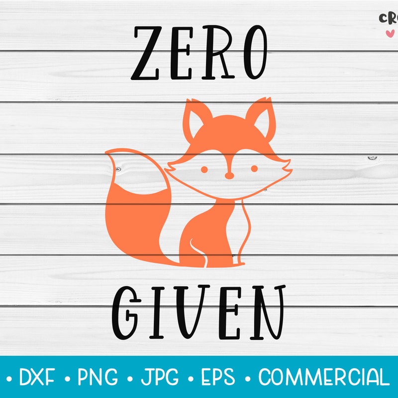 Zero Fox Given - Etsy