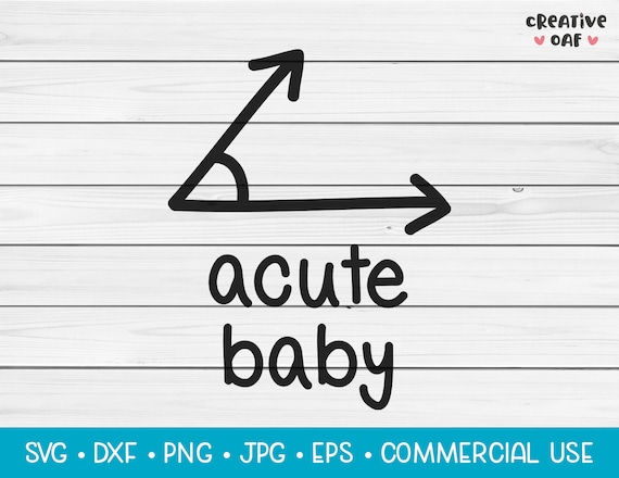 Acute Baby SVG Vector Cutting File. Cute Funny Baby Newborn - Etsy