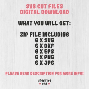 Create Your Own SVG Bundle 6 Designs. SVG Vector Cutting Files. Digital ...