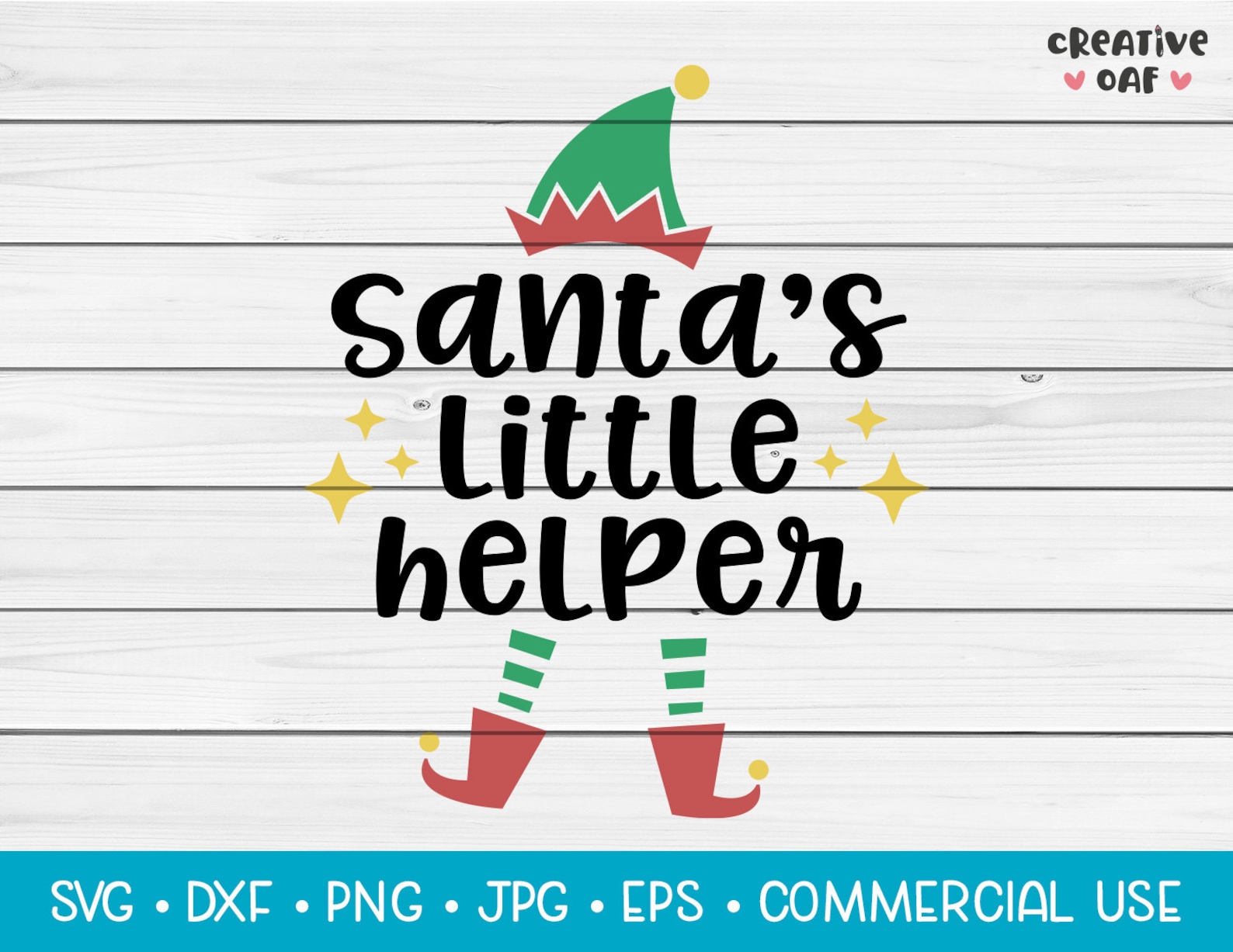 Santa's Little Helper SVG Vector Cutting File. Cute | Etsy