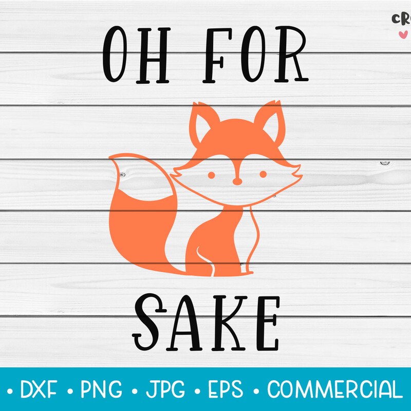 For Fox Sake Svg - Etsy