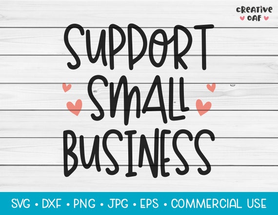 Support Small Business SVG Vector Cutting File. Shop Local | Etsy