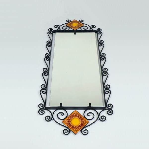 Wrought Iron Mirror - Etsy