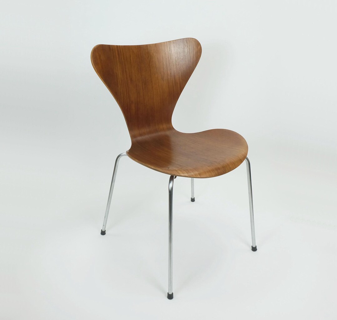 Arne Jacobsen Teak Plywood CHAIR Series 7 Model 3107 Design 1955 ...