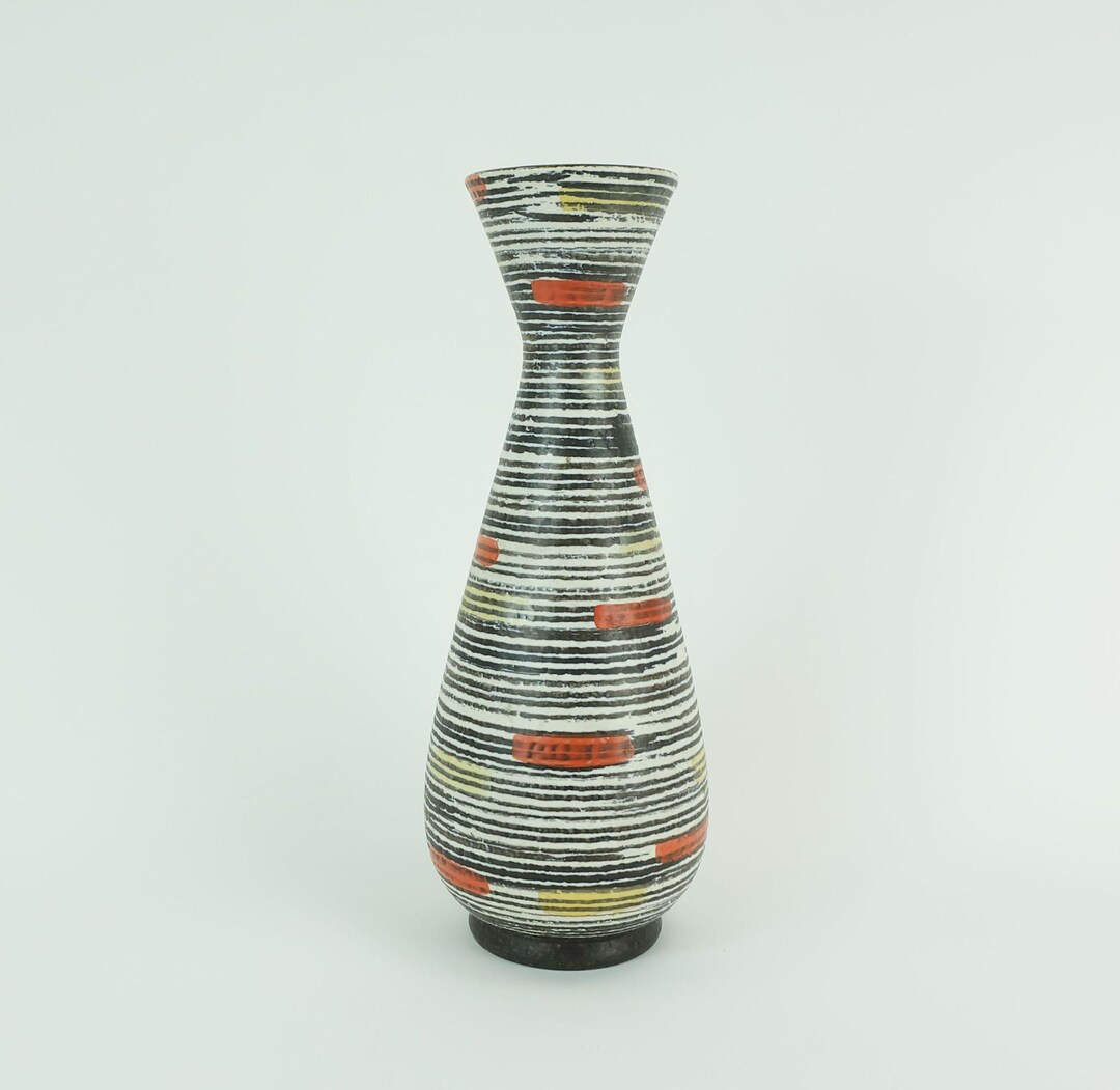 Elegant Mid Century Modern Jasba Ceramic VASE Early 1960s Model 130/30 ...