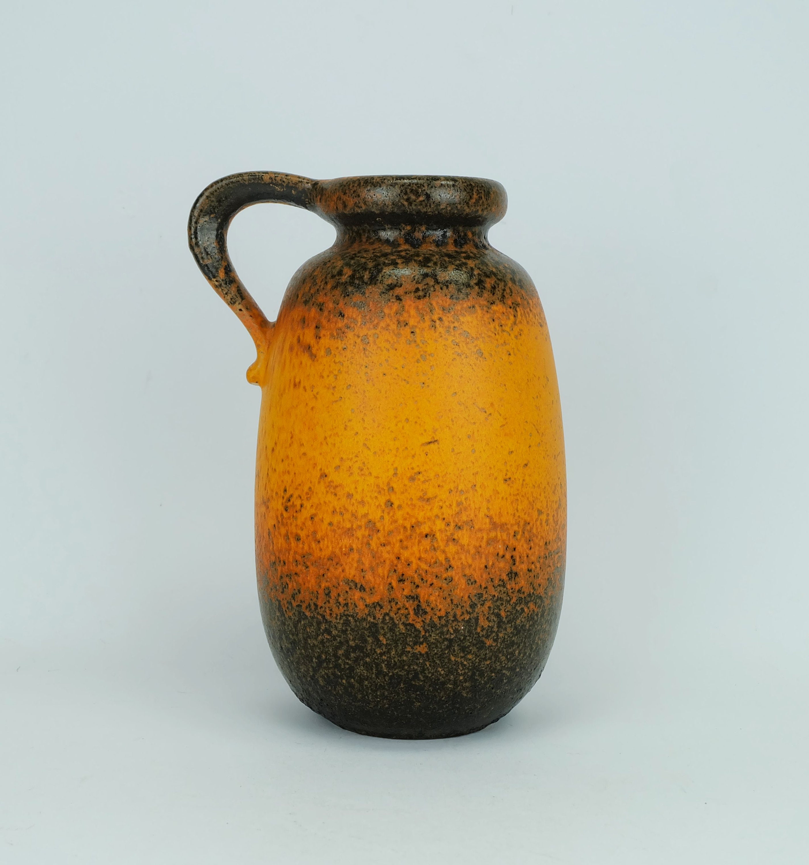 fantastic scheurich 1960's 70's vintage retro VASE orange brown and ...