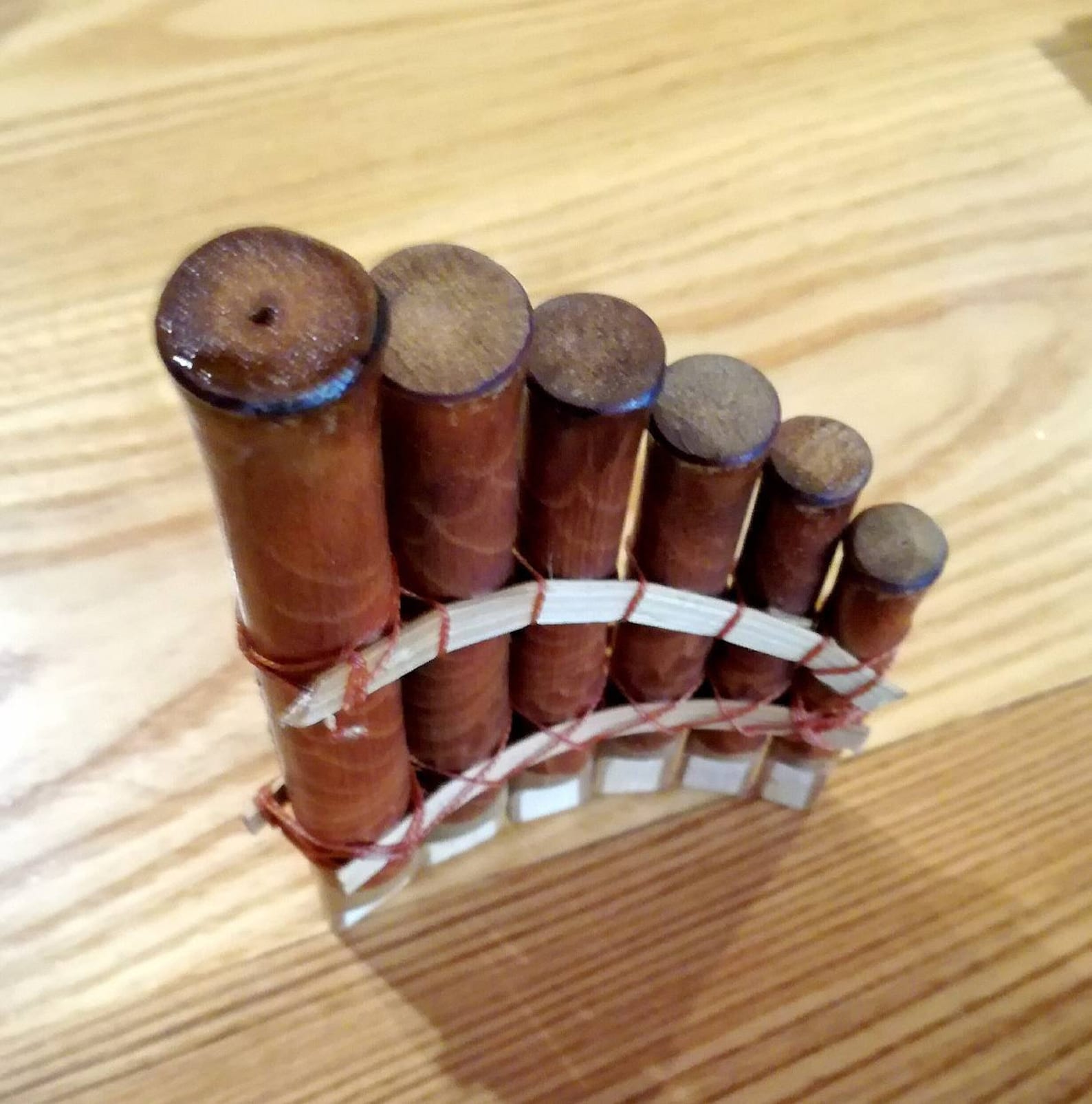 Bamboo Pan Flute Musical Wind Instruments. 6 Pipes Sound - Etsy