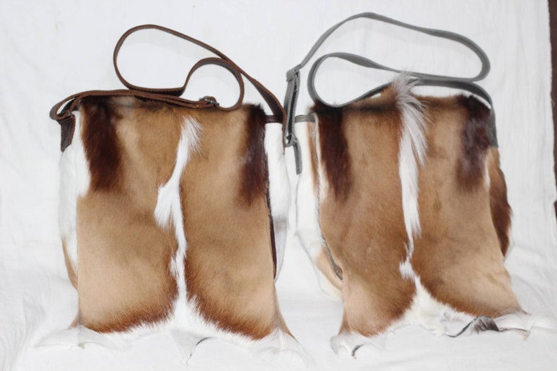 Antelope Springbok Leather Large Slingbag /handbags. Original | Etsy